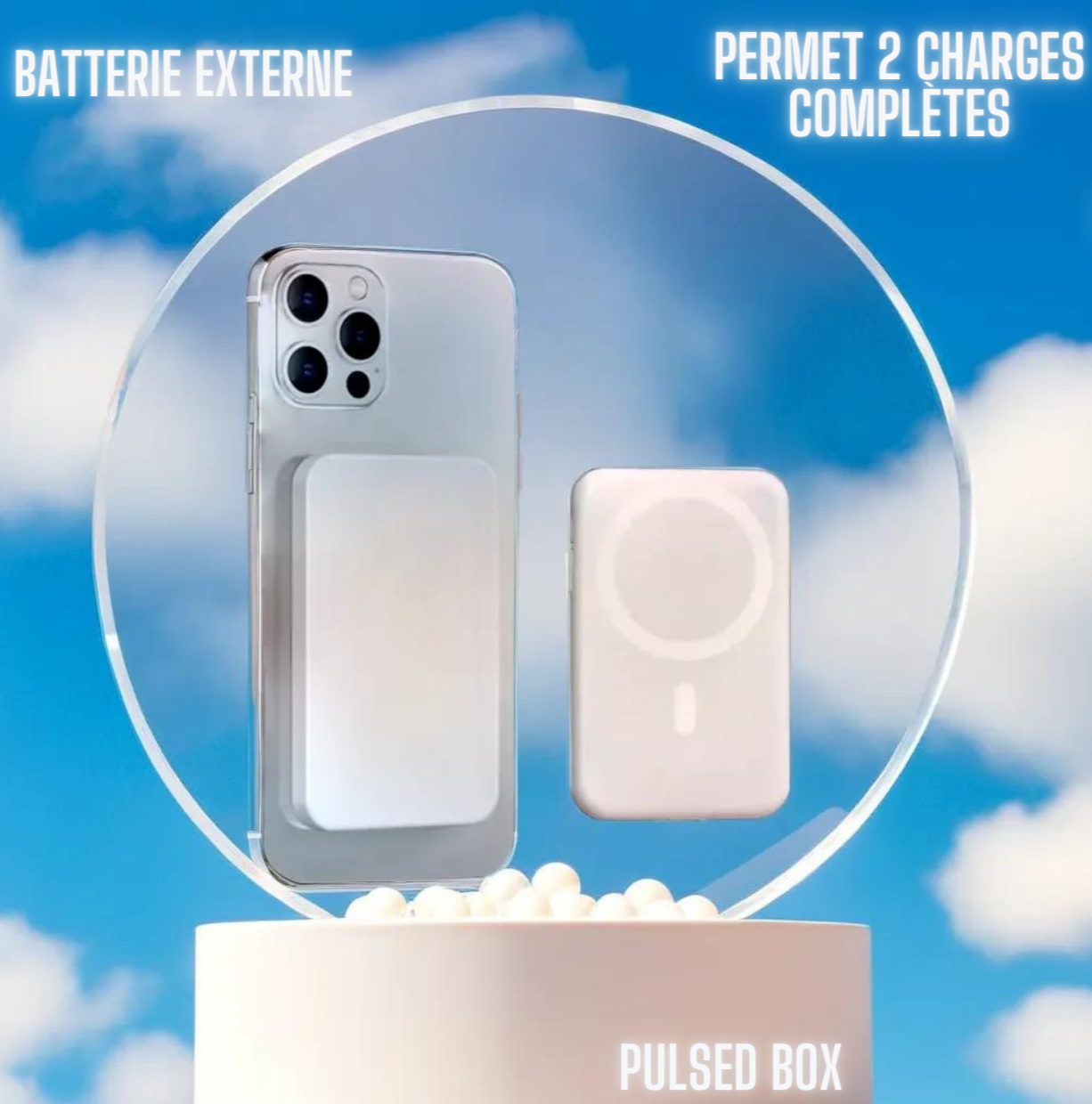 Pulsed Box Max 7 en 1 : Batterie MagSafe, AirPods 2, Montre Ultra Max ...